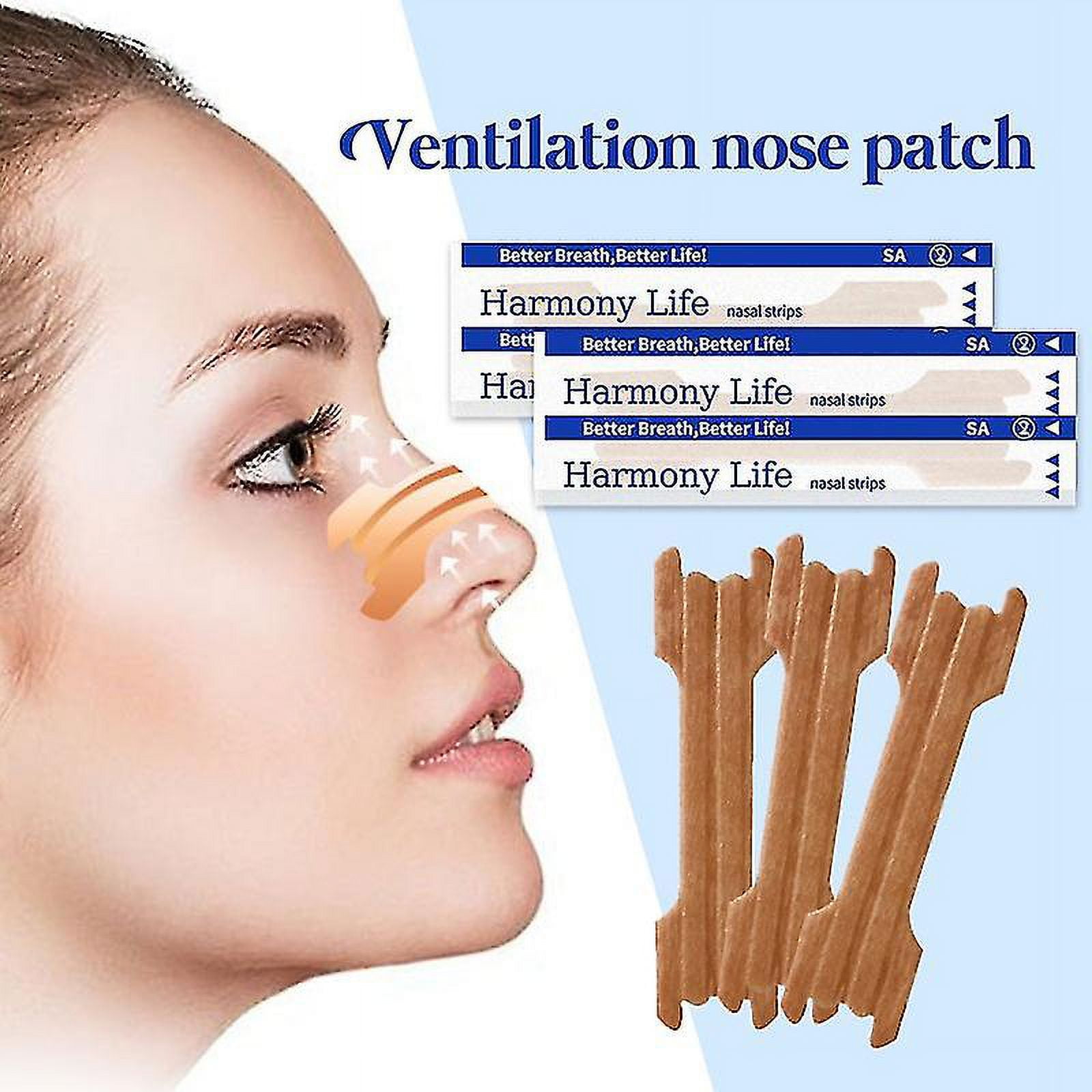 300pcs Better Breath Nasal Strips Right Aid Stop Snoring Nose Patch ...