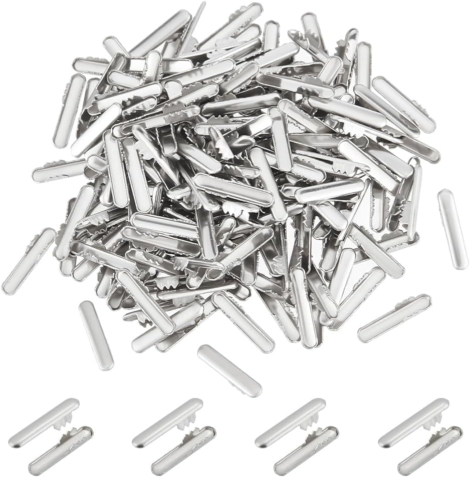 300pcs Cord Crimp Ends Stainless Steel Cord Ends Metal Crimp Ends DIY ...