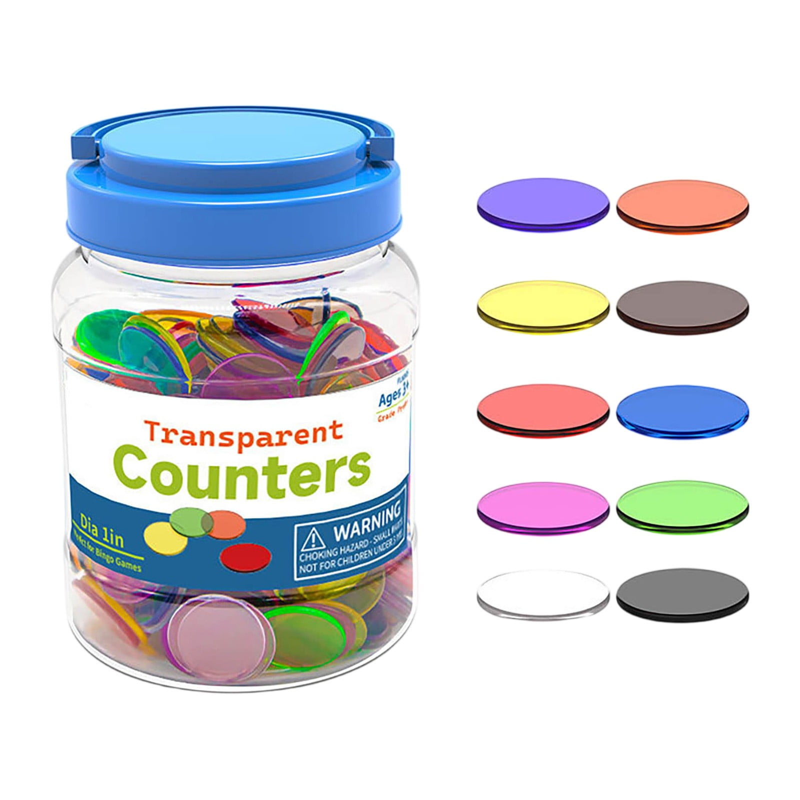 300pcs Early Education Manipulatives - 10 Color Sorting Counting ...