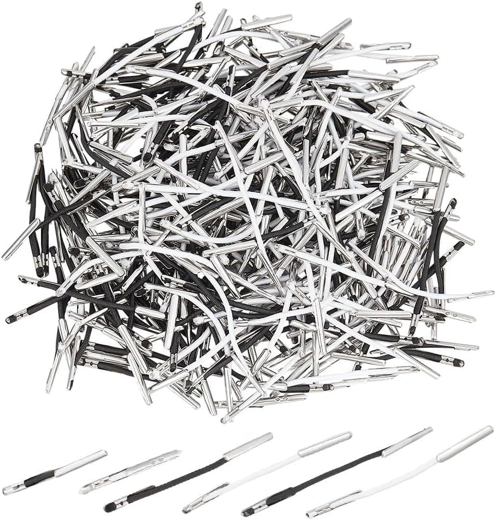 300pcs Elastic Barbed Cord 2 Colors Stretch Cord Stretch Loop Band ...