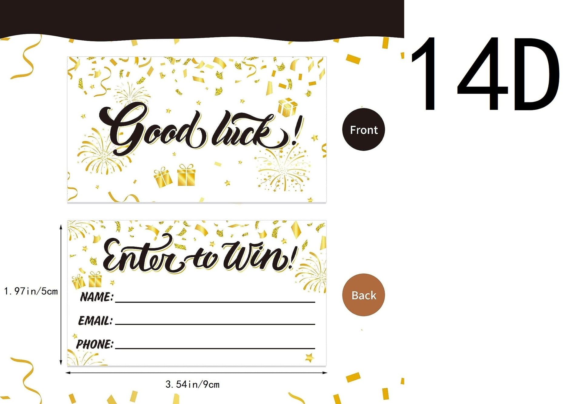 300pcs Entry Form Ticket Cards Empty Raffle Tickets For Contests Ballot ...