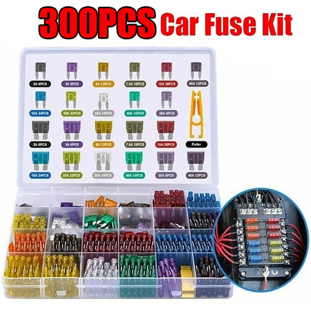 300Pcs Fuse Car Blade Fuse Assortment Assorted Kit Mini Small Size ...