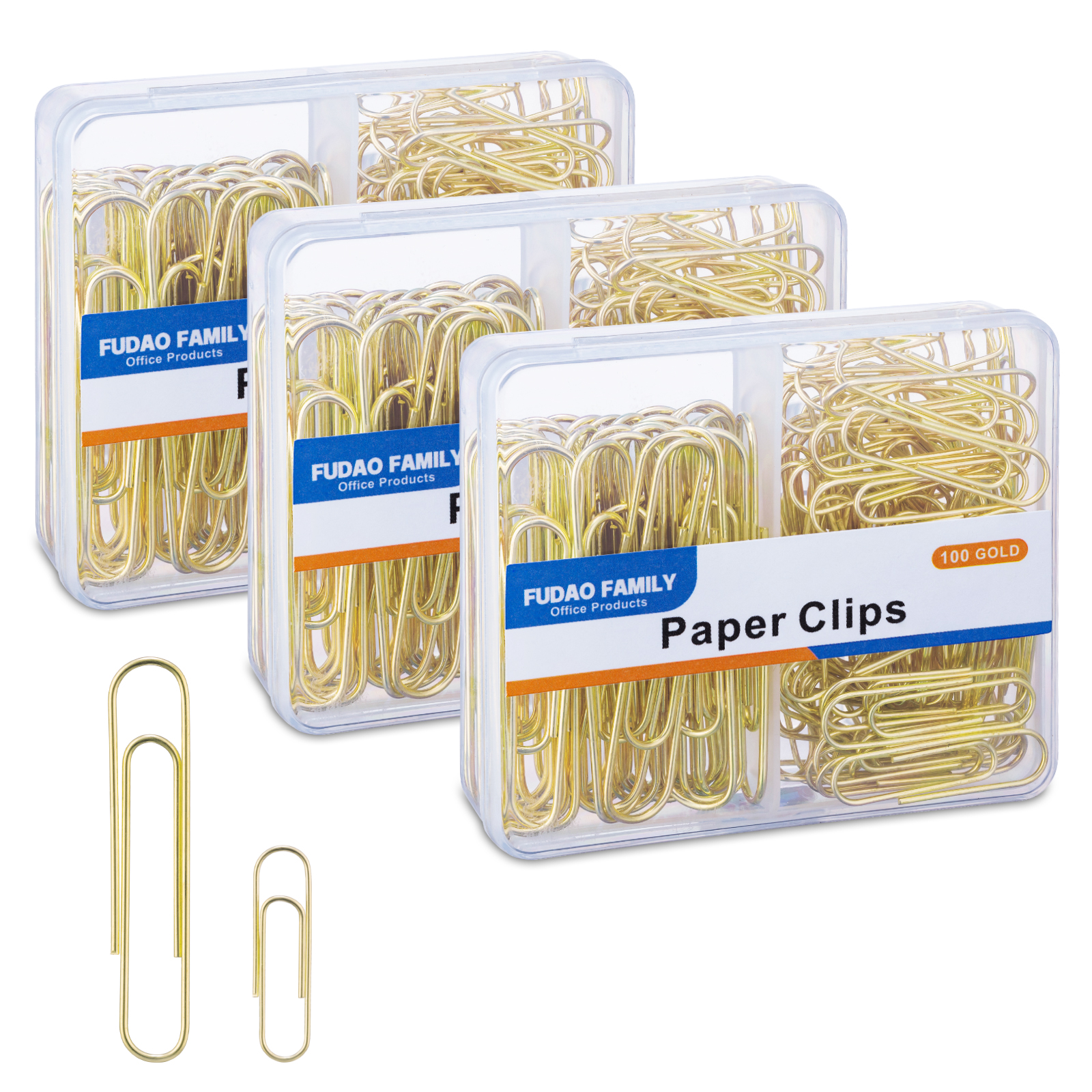 BAZIC Paper Clips Jumbo 50mm, Large Color Paper Clip (100/Pack), 1-Pack ...