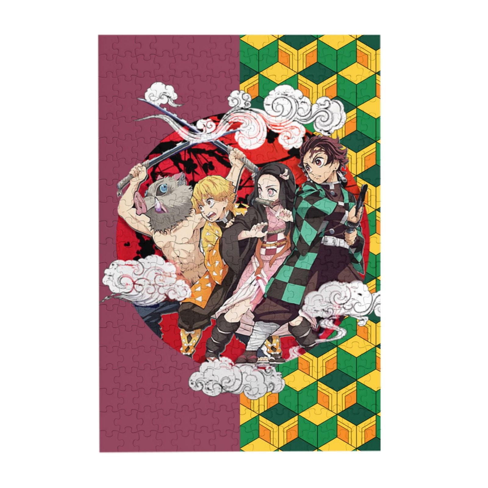 300pcs Jigsaw Puzzles - Demon Slayer Jigsaw Puzzle For Adults, Cartoon ...