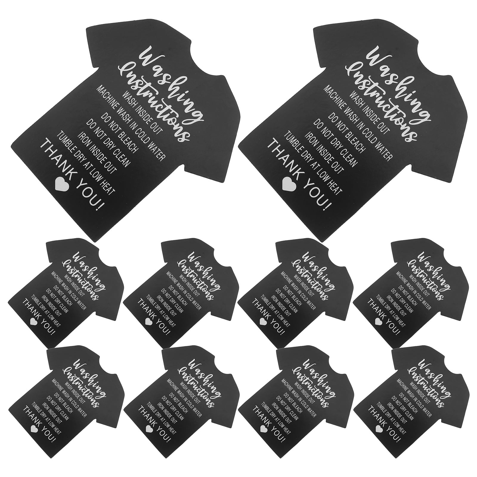 300pcs Laundry Tags: Clothes Clean Guide Tags - Clothing Wash ...