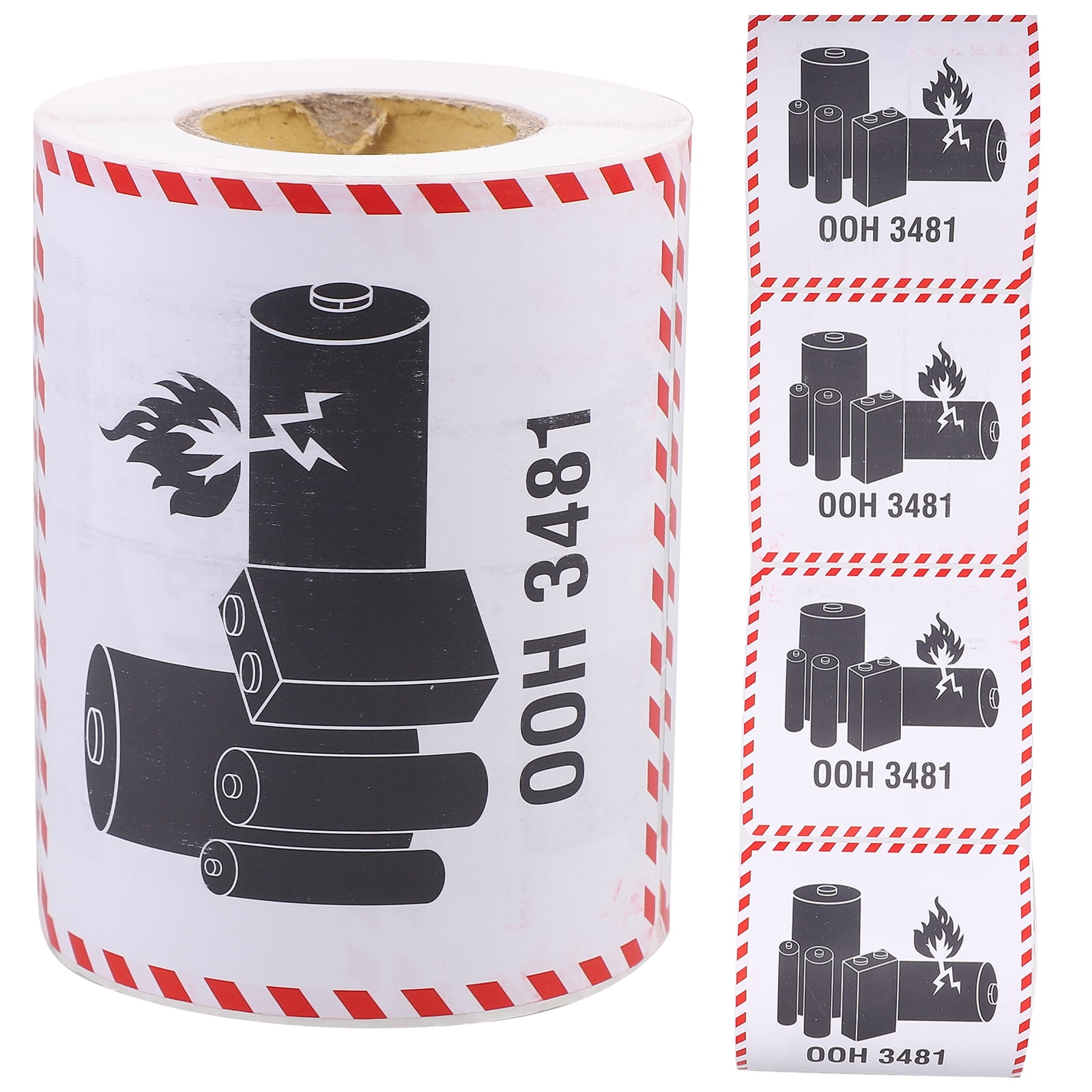 300pcs Lithium Batteries Labels Warning Labels Shipping Battery Caution ...