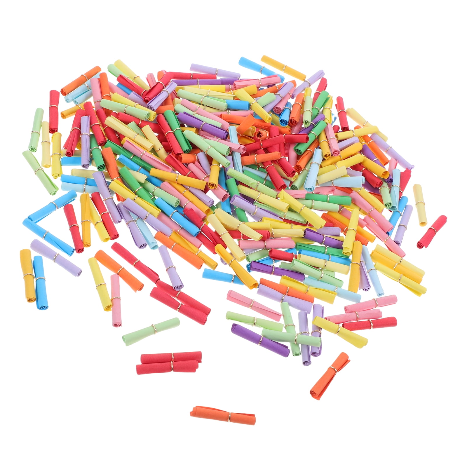 300pcs Mini Vintage Scrolls For Writing Wishes Colorful Paper Rolls For ...
