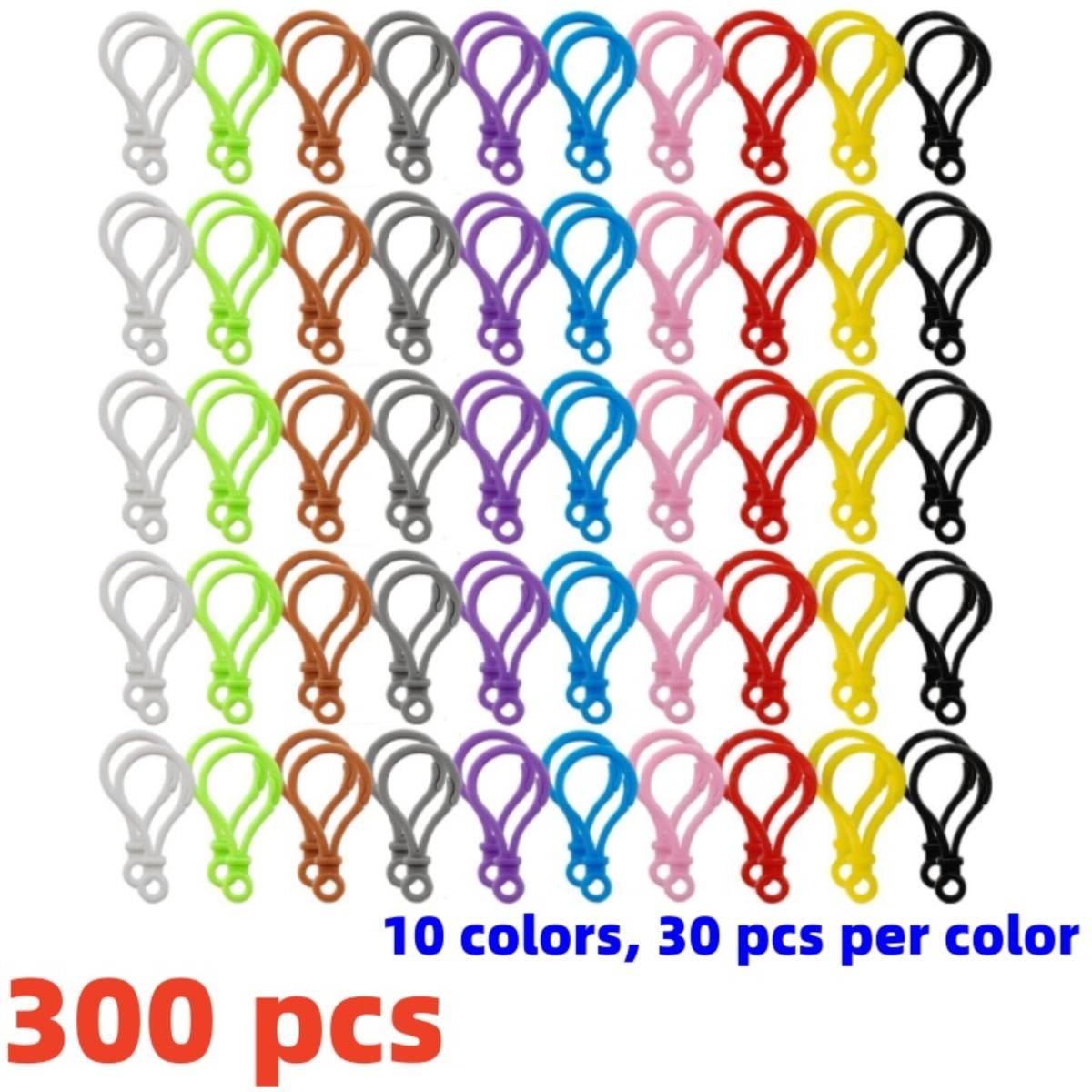 300pcs Multicolor Lobster Clasp Keychain Lanyard Clips Plastic Lobster ...