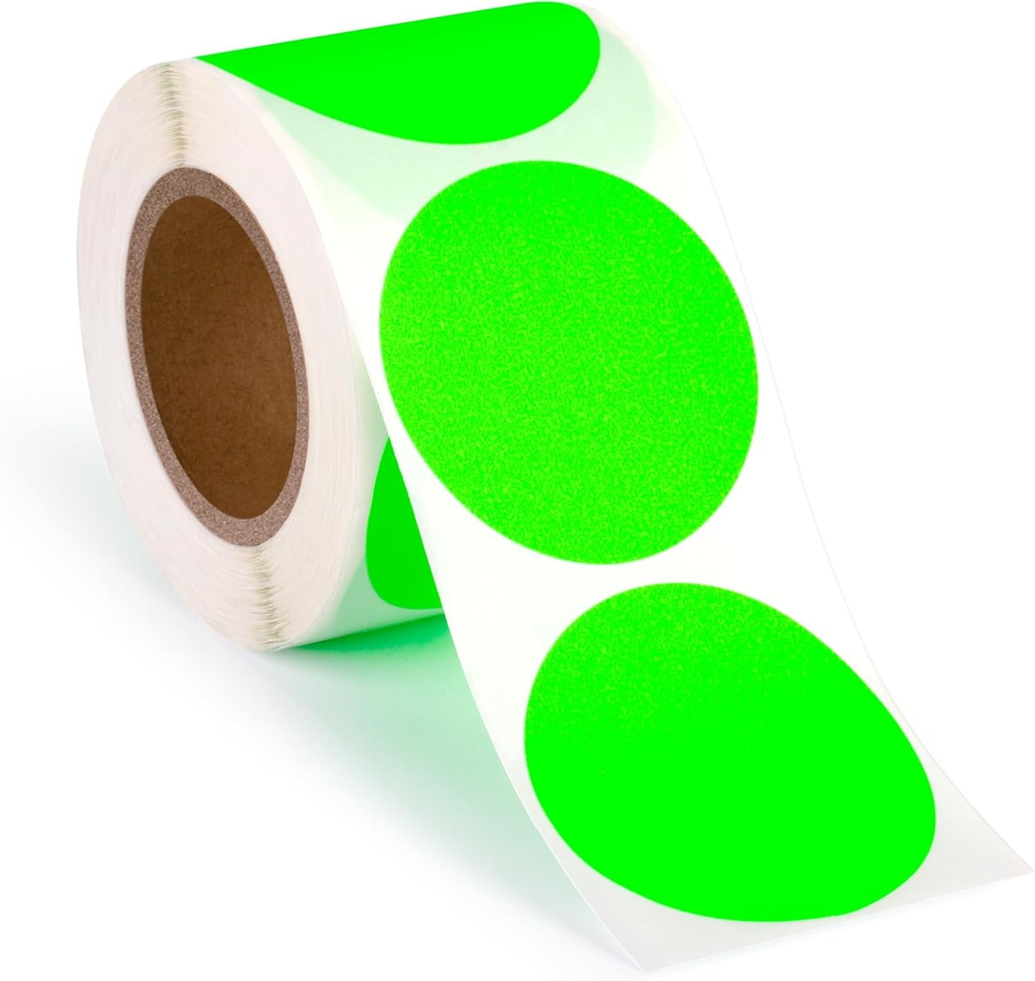 300pcs Neon Green Dot Sticker Label Roll, 2" Diameter, Labels for ...
