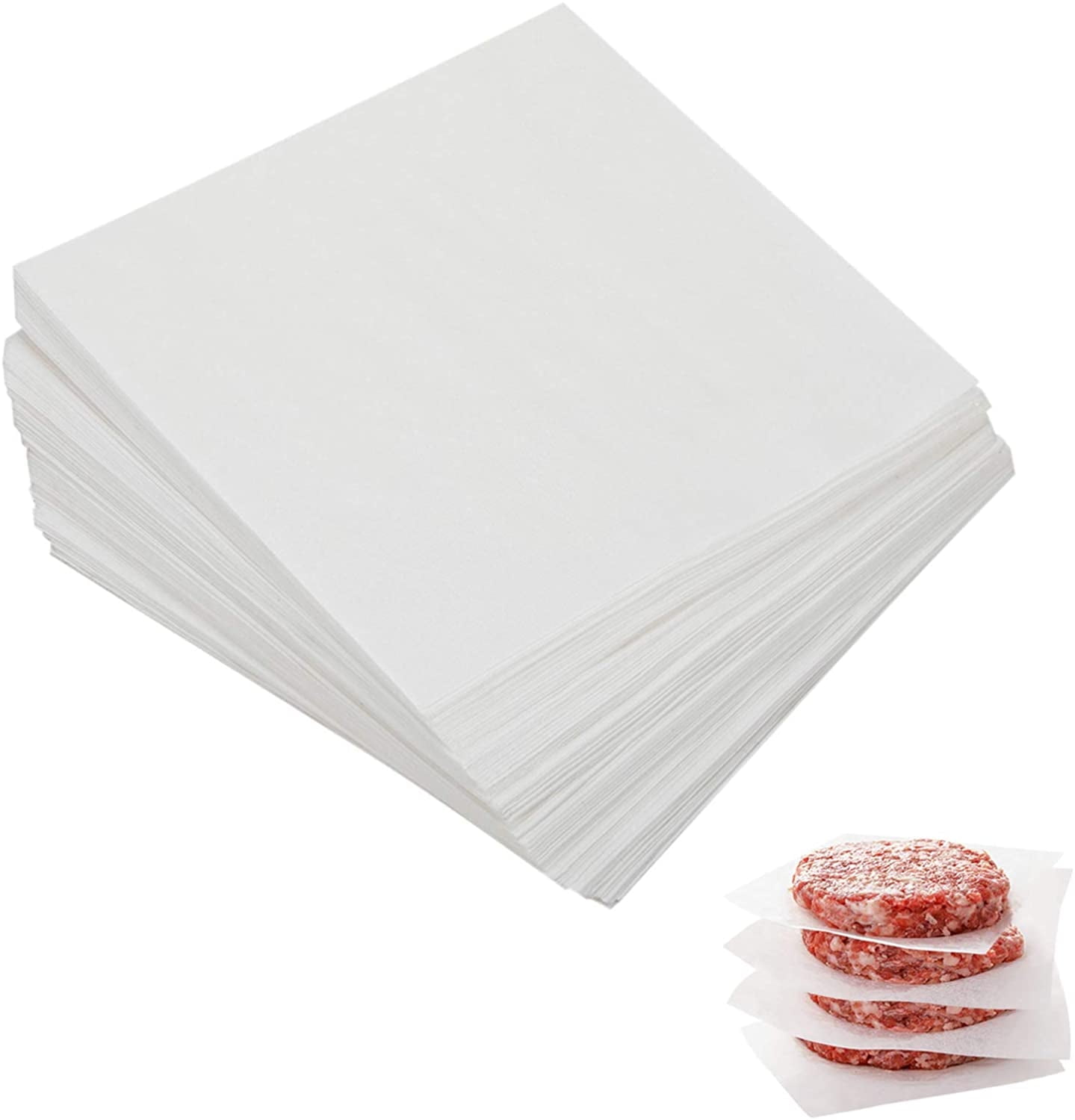 300pcs Nonstick Baking Parchment Paper Squares, 4×4In Pre-Cut Sheets ...