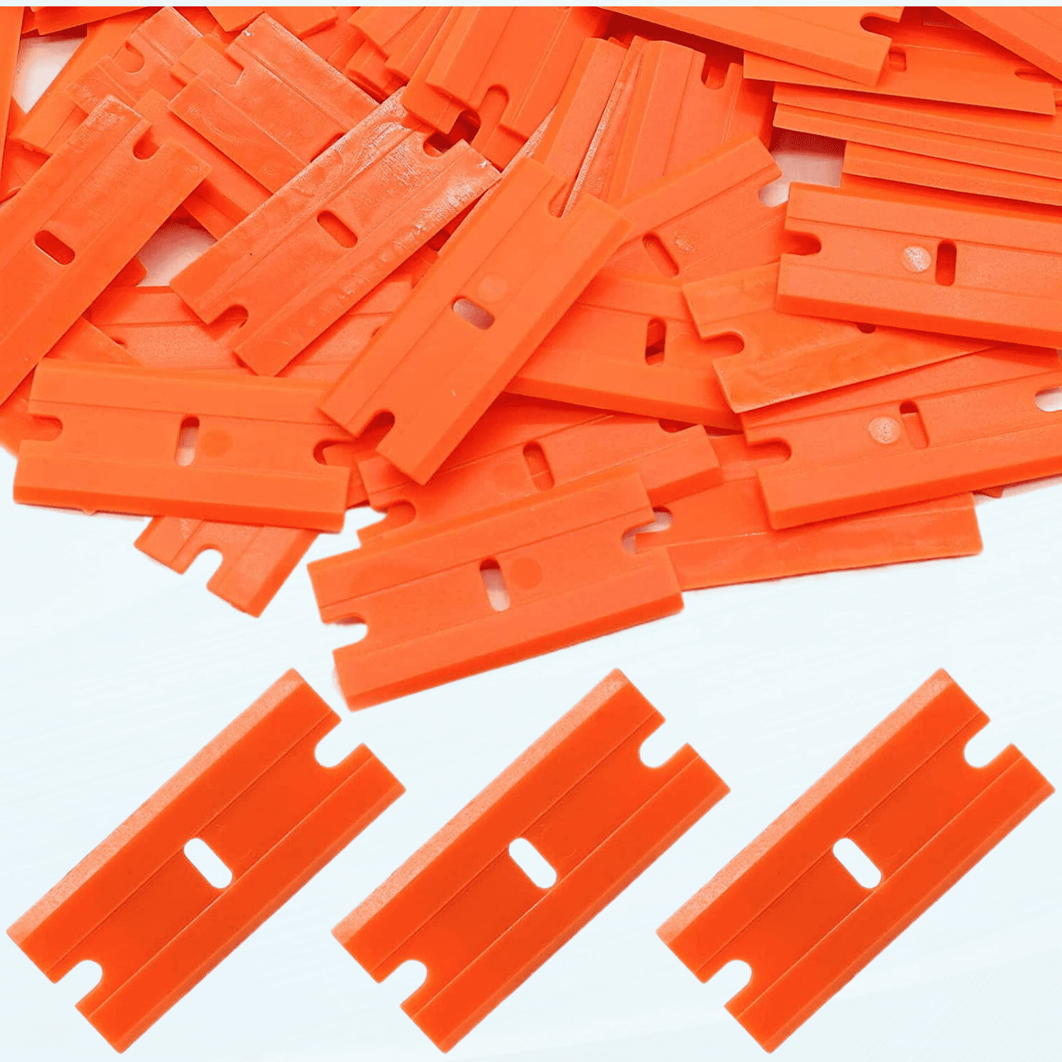 300pcs Plastic Razor Blades, Double Edged Plastic Scraper Blades ...