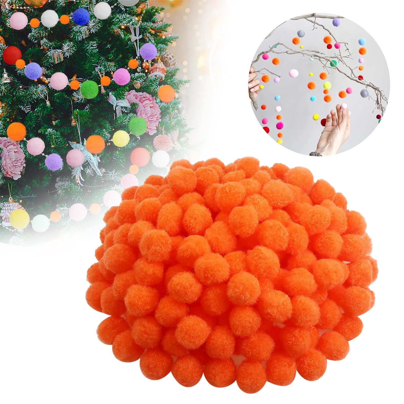 Clearance Items!Etsjal 300pcs Pom Poms 20mm Pom Poms Fuzzy Pompoms For ...