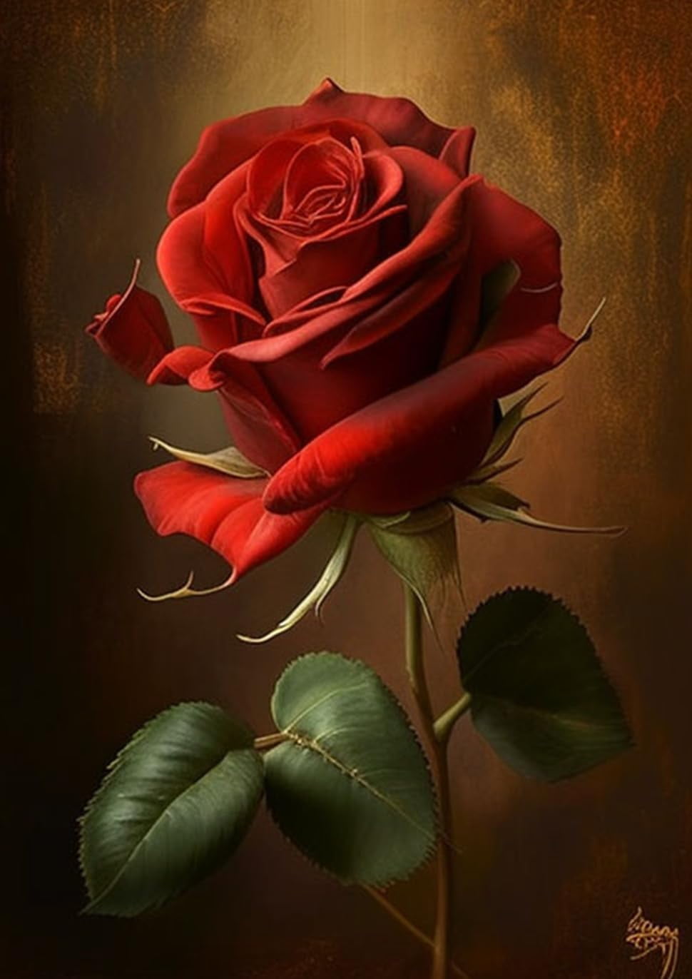 300pcs Romantic Red Roses Puzzles for Adults,Floral Art Jigsaw Puzzle ...