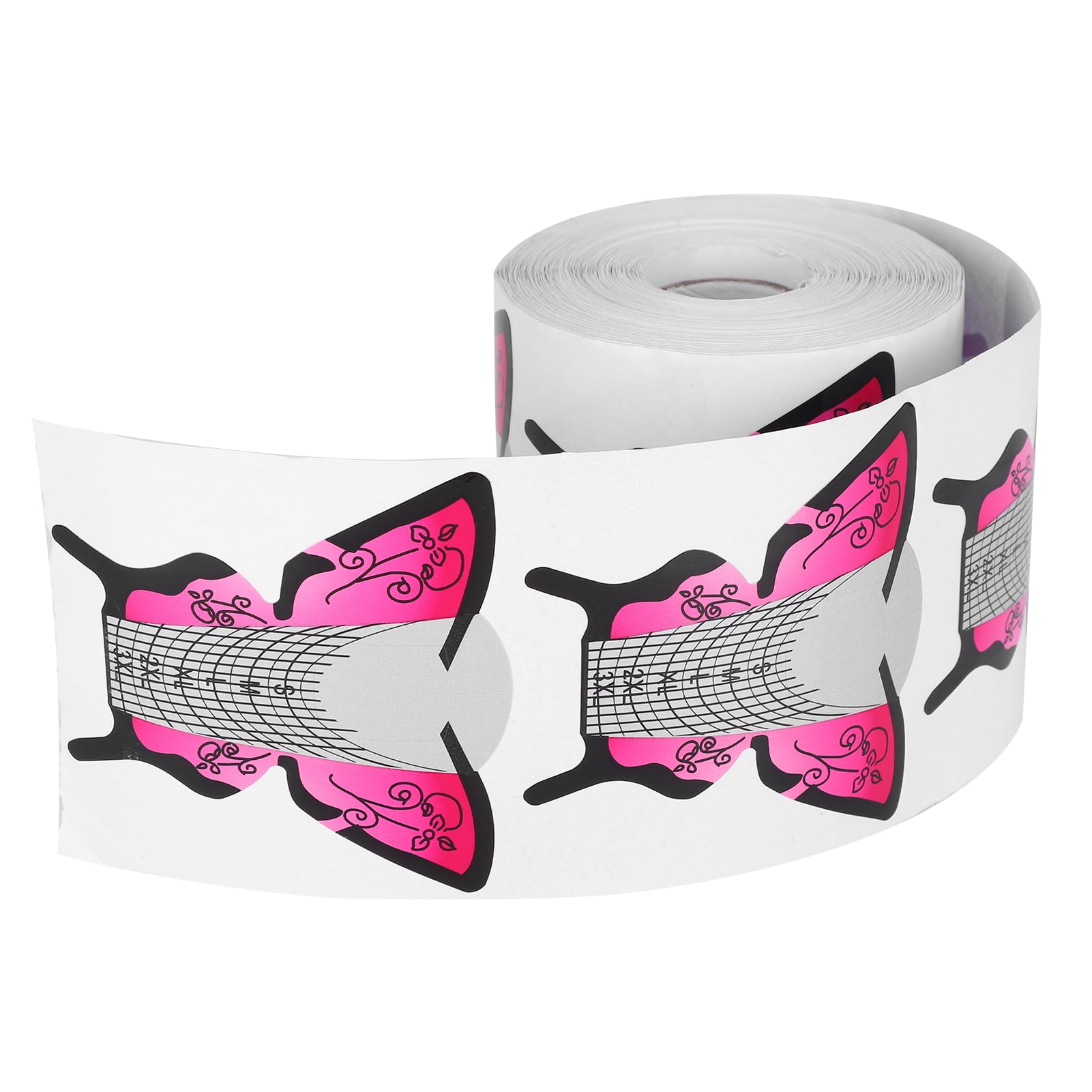 300pcs Self Adhesive Nail Form DIY Butterfly Manicure Nail Extension ...
