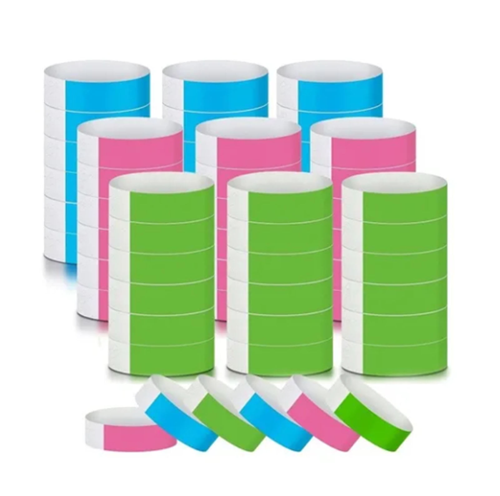 300pcs Synthetic Paper Wristbands Disposable Waterproof Paper Wrist ...