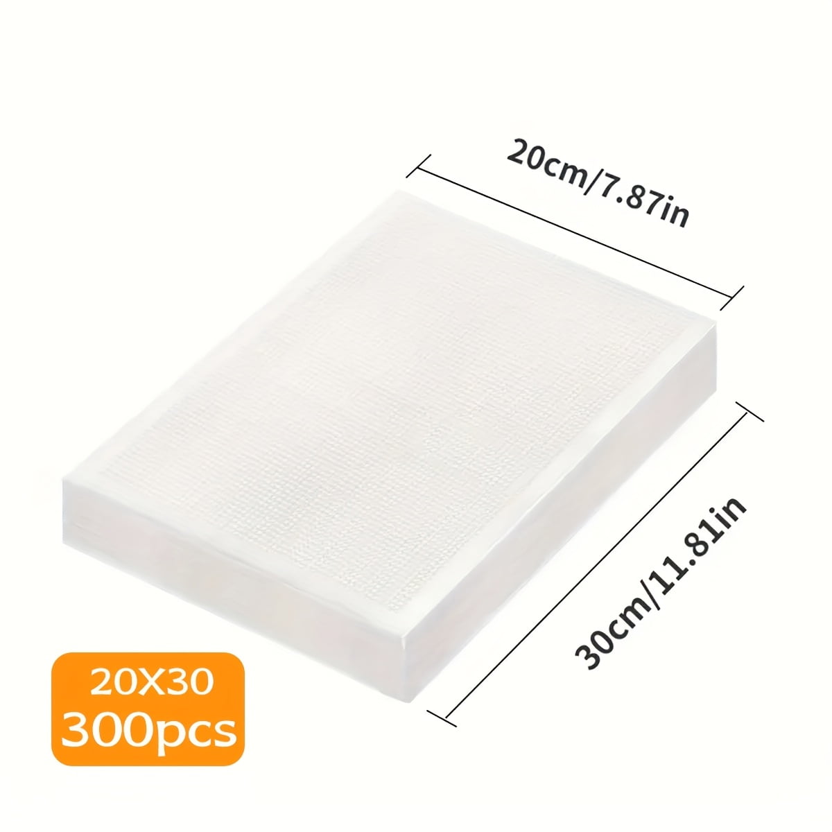 300pcs Vacuum Sealed Bag, BPA Free Vacuum Sealed Bag, Reusable Food ...