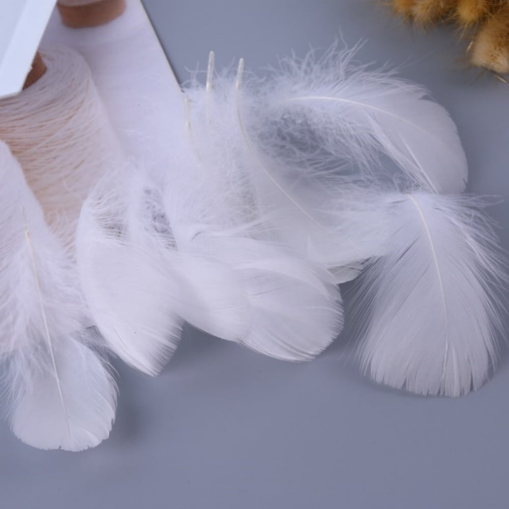 300pcs White Craft Feathers, Bulk Feathers for Wedding Decor & DIY ...