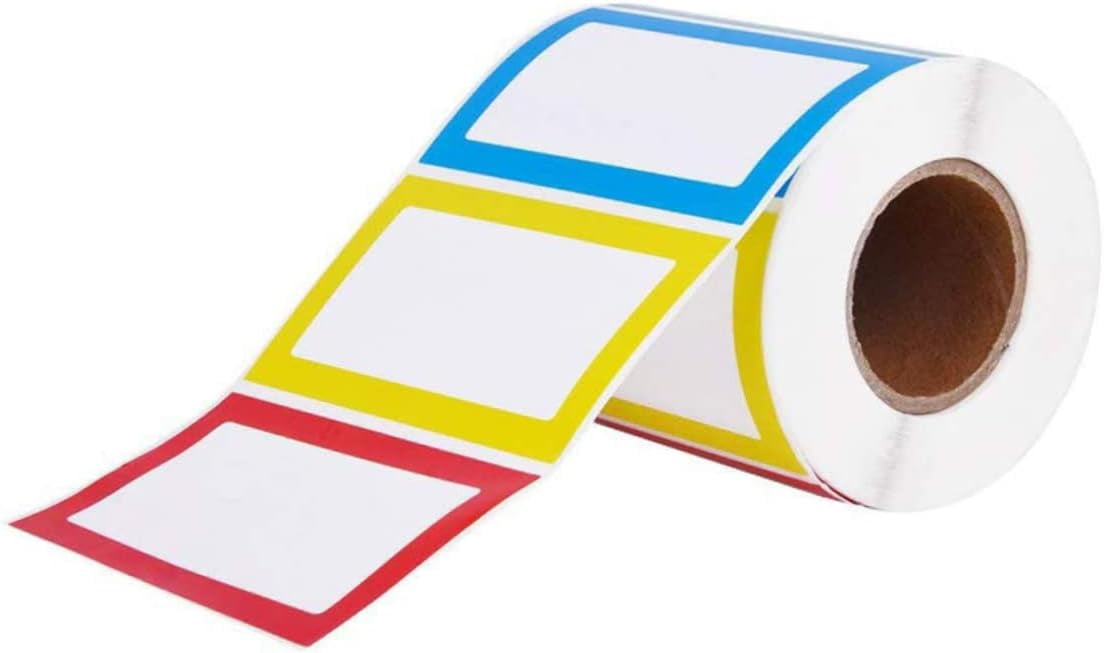 300pcs White Labels Blank Stickers Costume Stickers Classroom Name ...