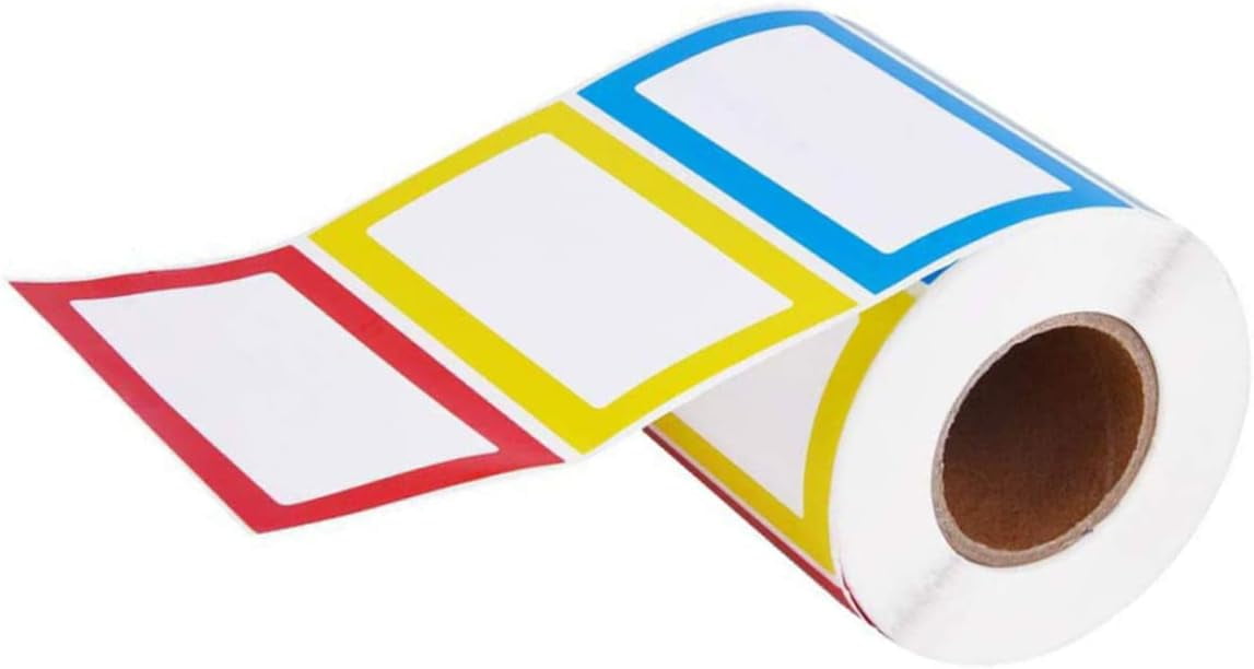 300pcs White Tags Labels for Clothes Folder Labels Stickers File ...