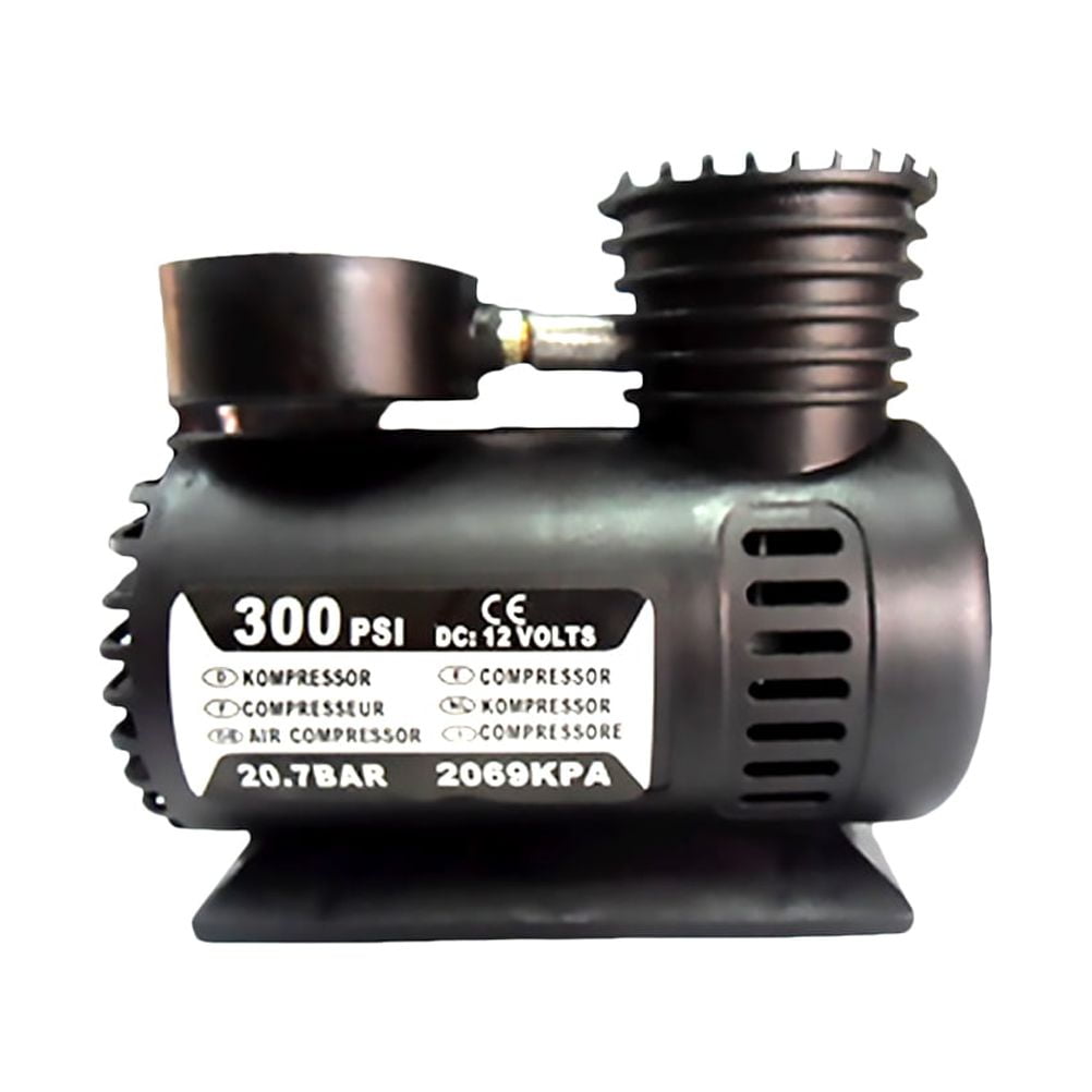 Worgeous Compact 12V Car Tire Inflator with Pressure Gauge for Bicycle ...