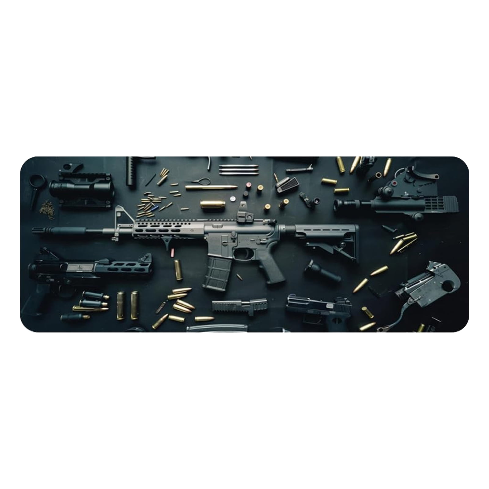 300x600mm 2mm Thick Gaming Desk Mat with Military Blueprint Design ...