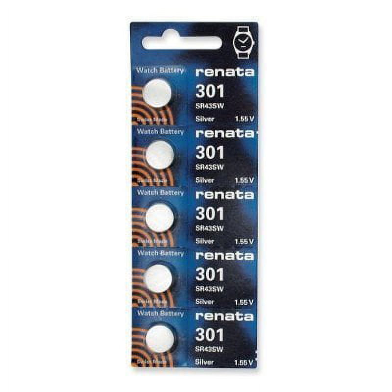 301 SR43SW Watch Batteries (5pcs) - Walmart.com