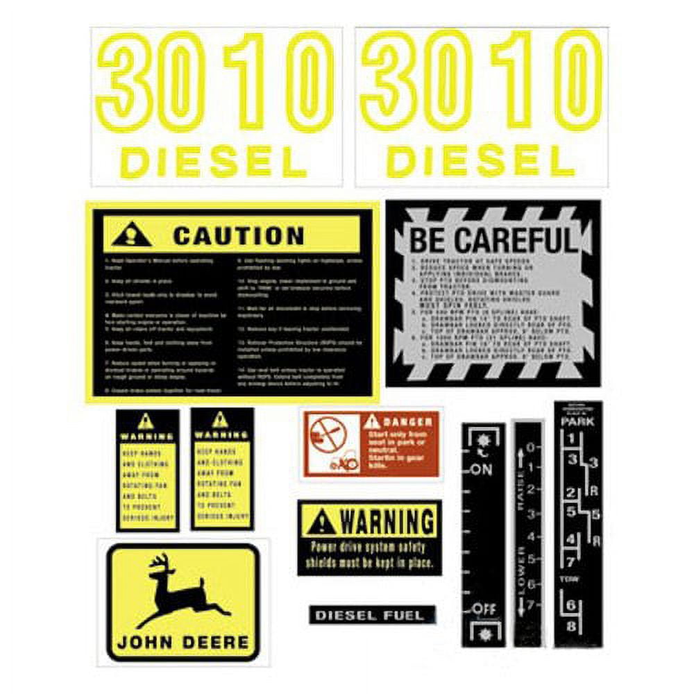 3010 Decal Set Vinyl fits John Deere 3010 JD411S - Walmart.com