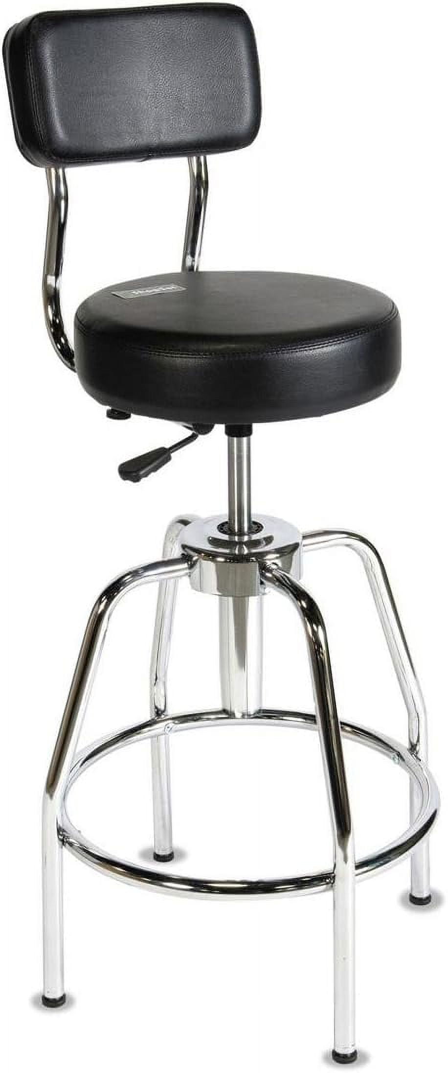 3010002 Height Adjustable Shop Stool with Chrome Tubular Base, Vinyl ...