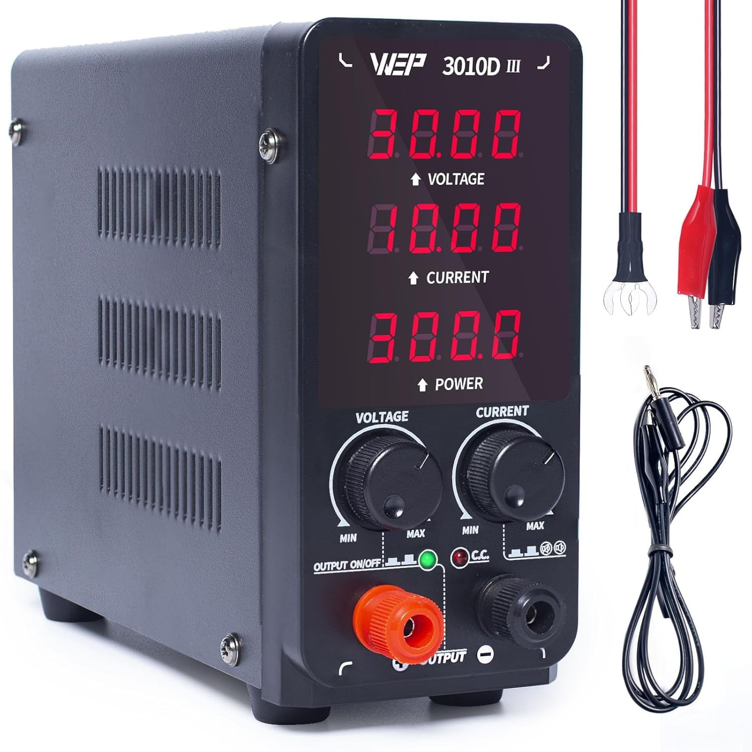 3010D-III DC Variable Power Supply 30.00V 10.00A High Precision Bench ...