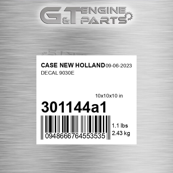 301144A1 DECAL 9030E fits CASE NEW HOLLAND (New OEM) - Walmart.com