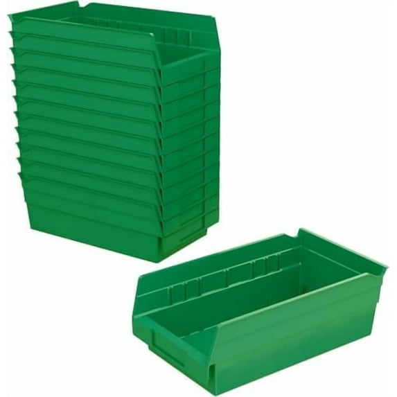 30130 Plastic Shelf Bins, Heavy Duty Storage Bins for Garage, Closet ...