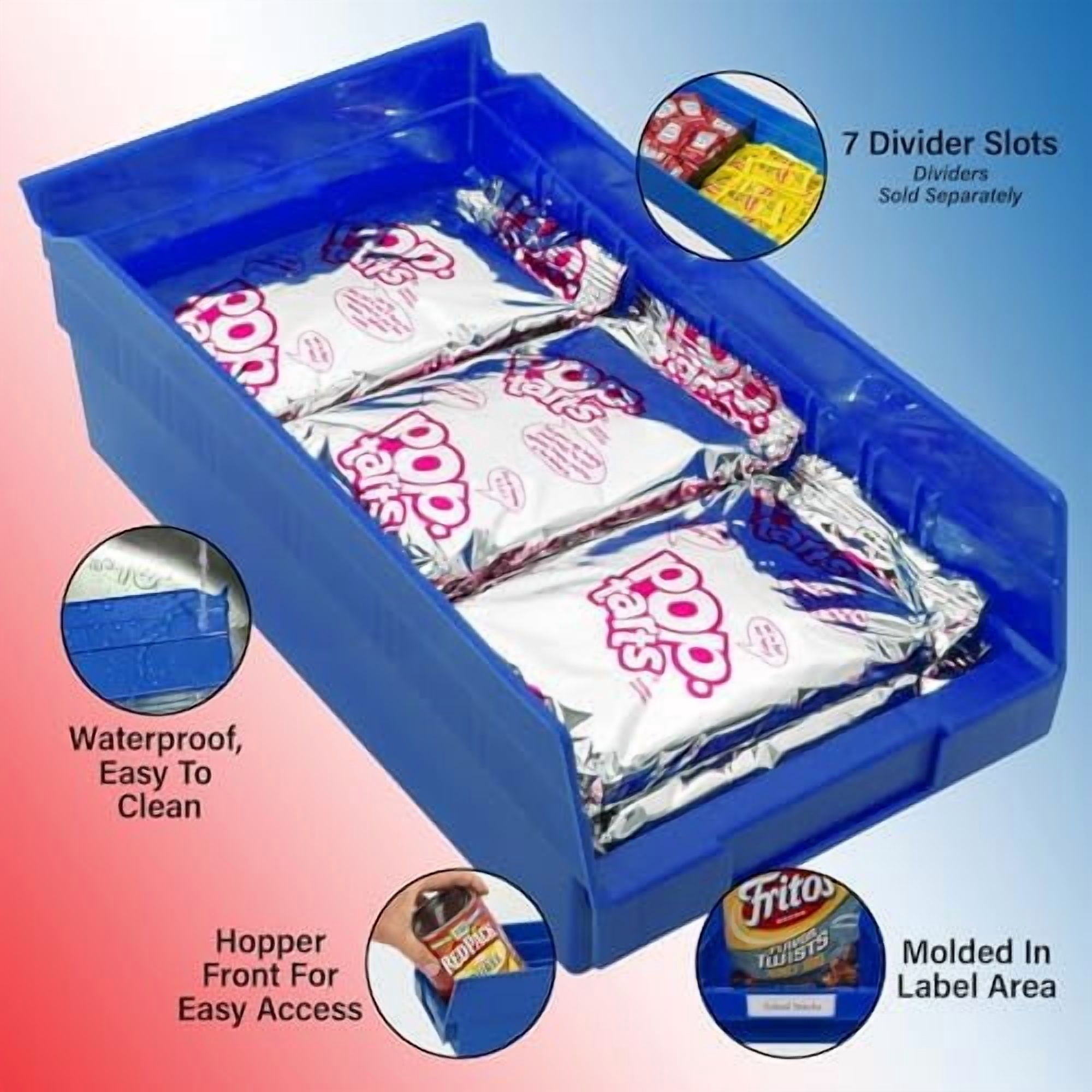 30130 Plastic Shelf Bins, Heavy Duty Storage Bins for Garage, Closet ...