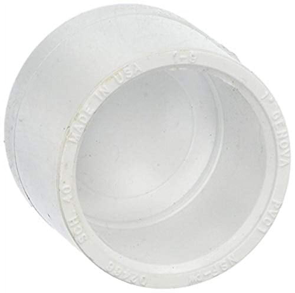 30158 PVC Pressure Pipe Cap, White PVC, 1-In. - Quantity 300 - Walmart.com