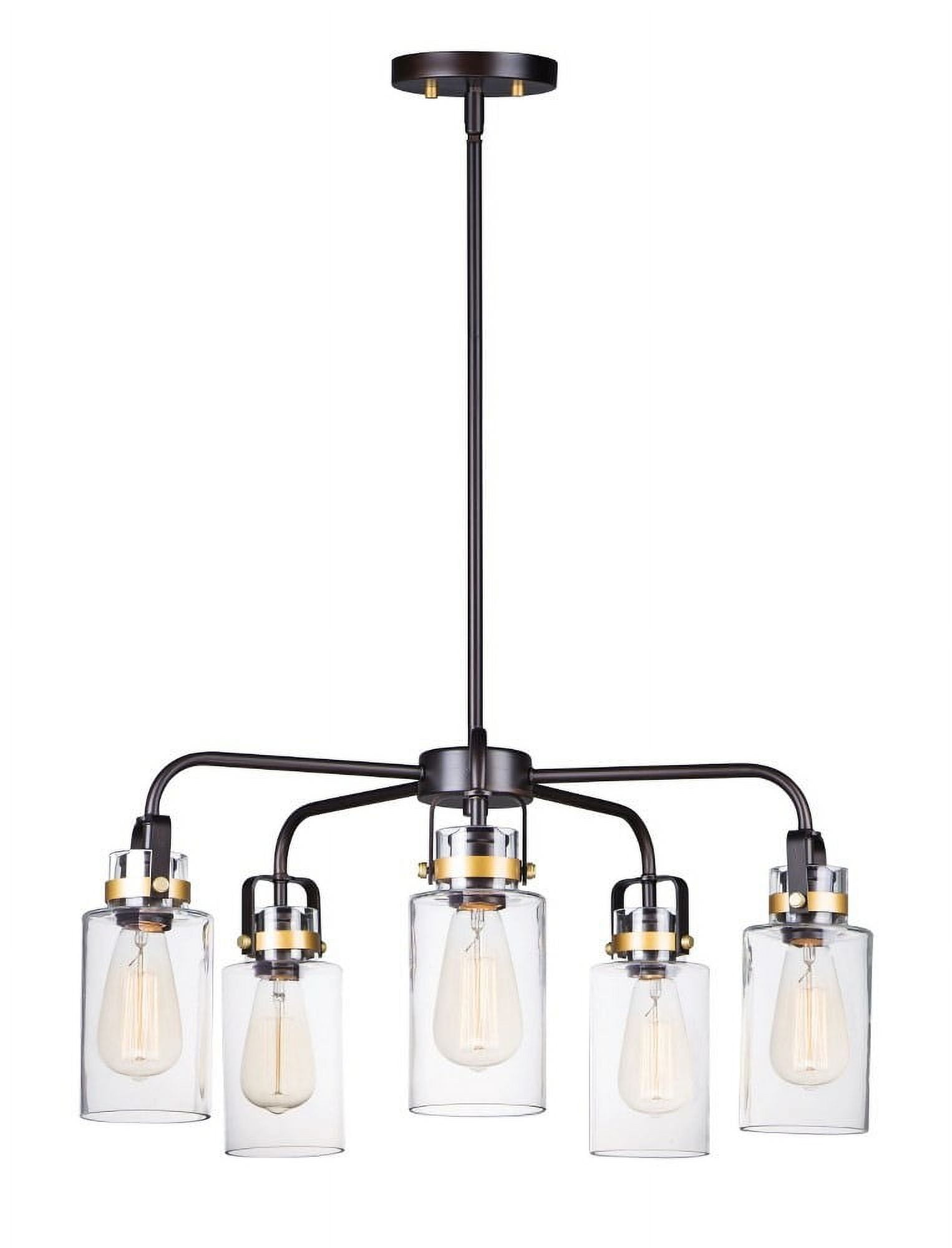 30175CLBZGLD-Maxim Lighting-Magnolia-5 Light Pendant-26 Inches wide by ...