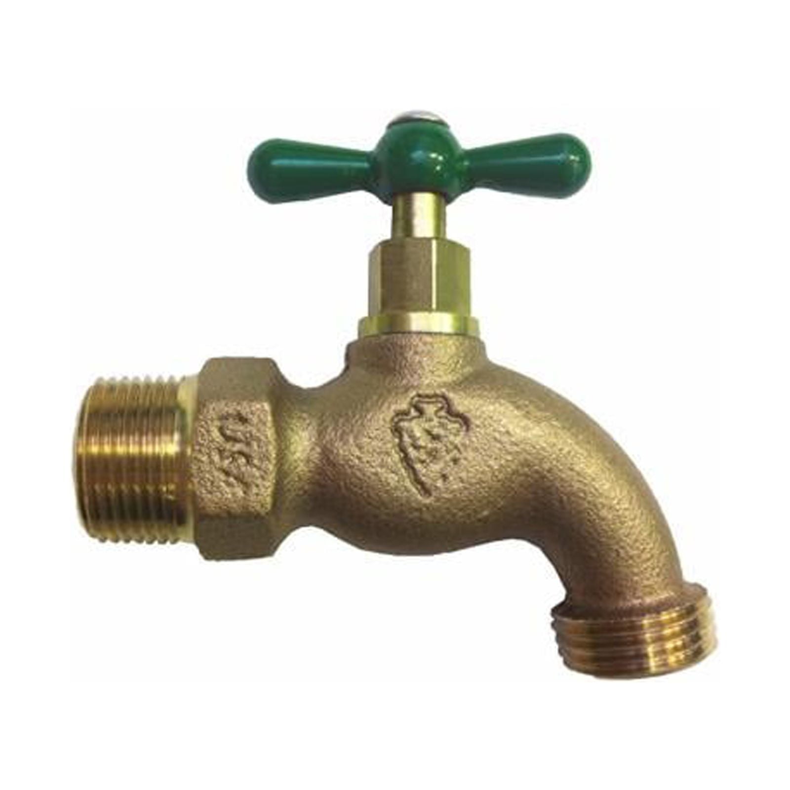 Arrowhead Brass 301LF Hose Bibb, Lead-Free, 1/2-MPT x 3/4 In. Hose ...