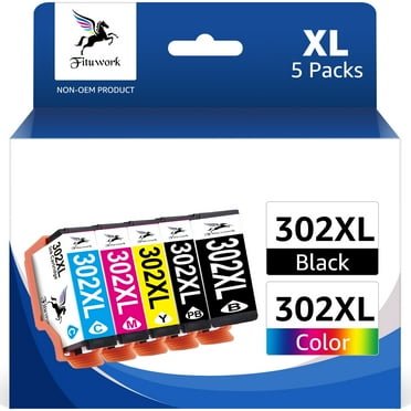 302XL Ink Cartridges for Epson 302 XL T302XL T302 for Expression Premium XP-6000 XP-6100 XP6000 ...