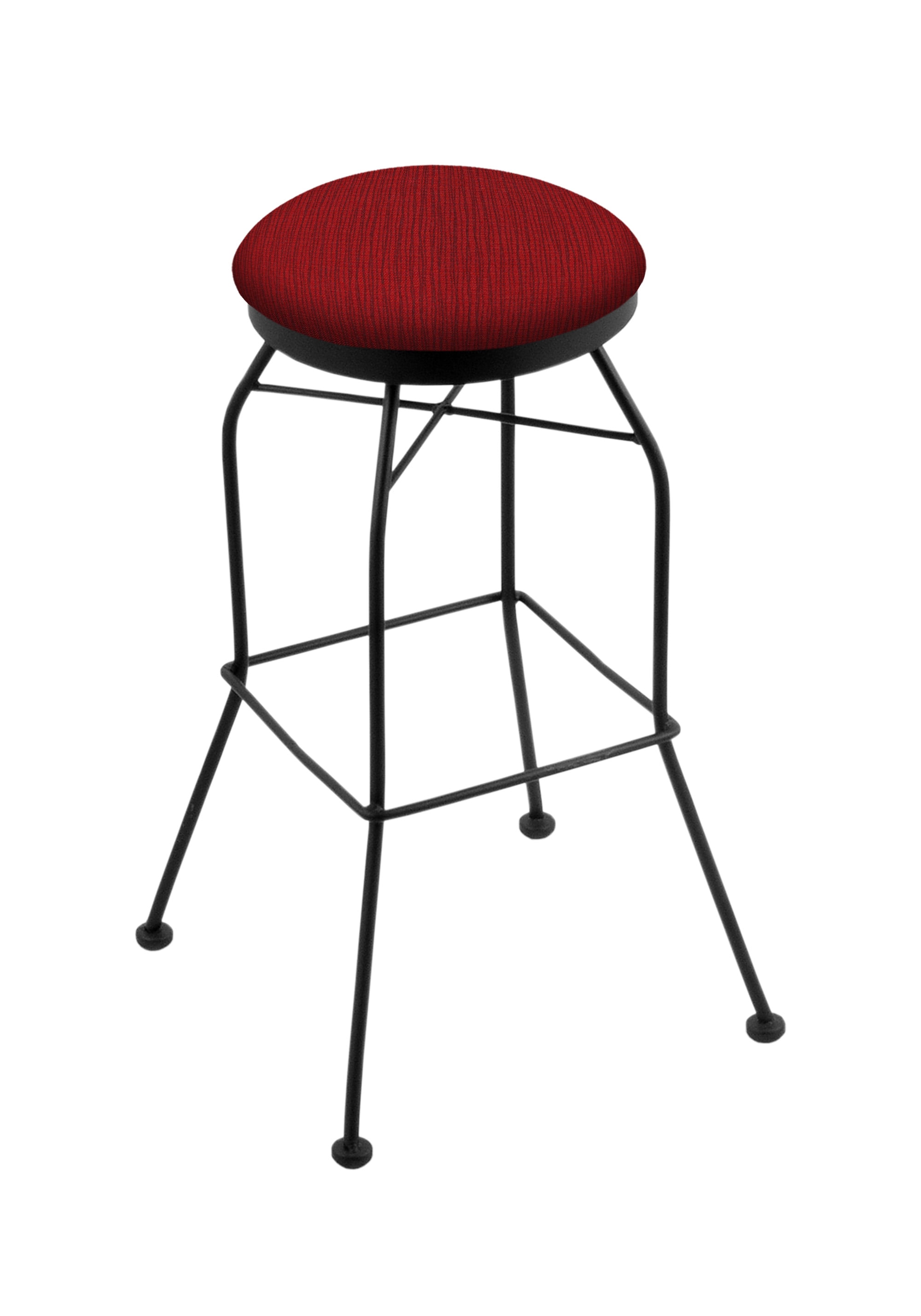 3020 30" Swivel Bar Stool with Black Wrinkle Finish and Graph Ruby Seat ...