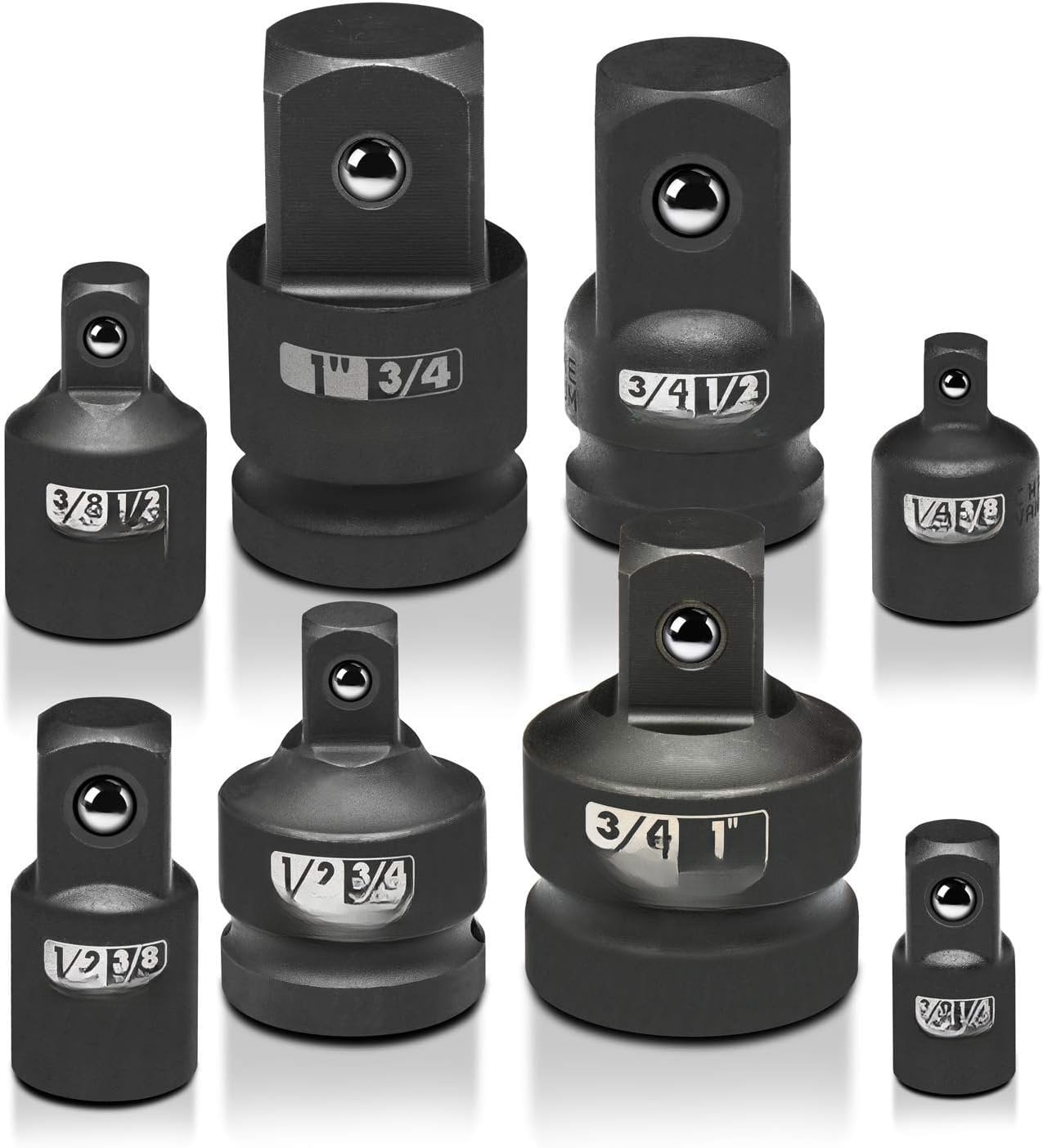 30223A 8 count Impact Socket Set, Standard Size, Cr-V , Impact Driver ...