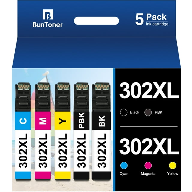 302XL Ink Cartridges for Epson 302 XL T302XL T302 for Expression Premium XP-6000 XP-6100 XP6000 ...