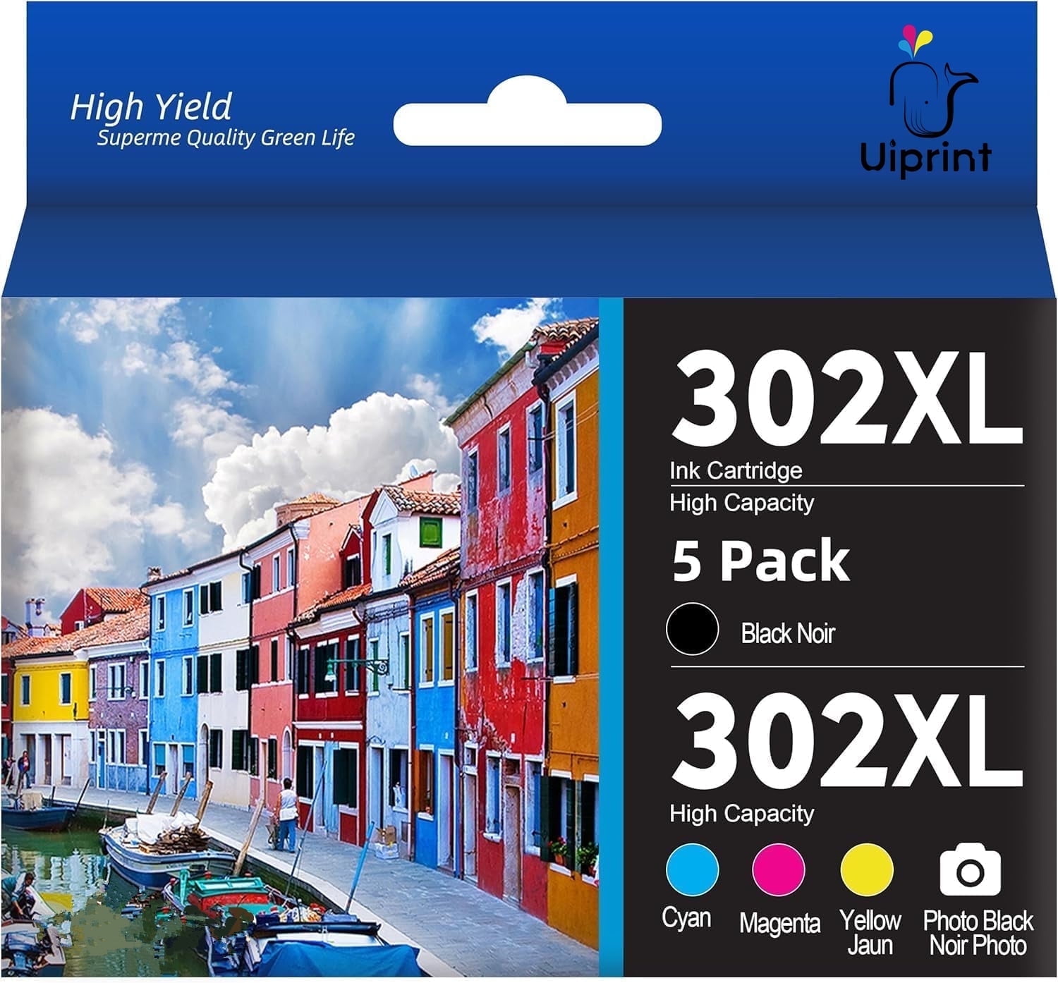 Uiprint Ink Cartridges for Epson T302XL Expression Premium XP-6000 XP ...
