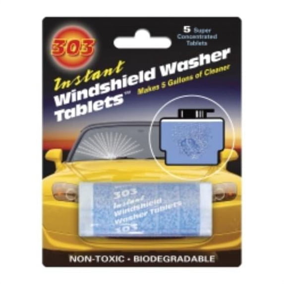 303 (230390) Windshield Washer Tablets, 5 Tablets/Tube Card with Clip ...