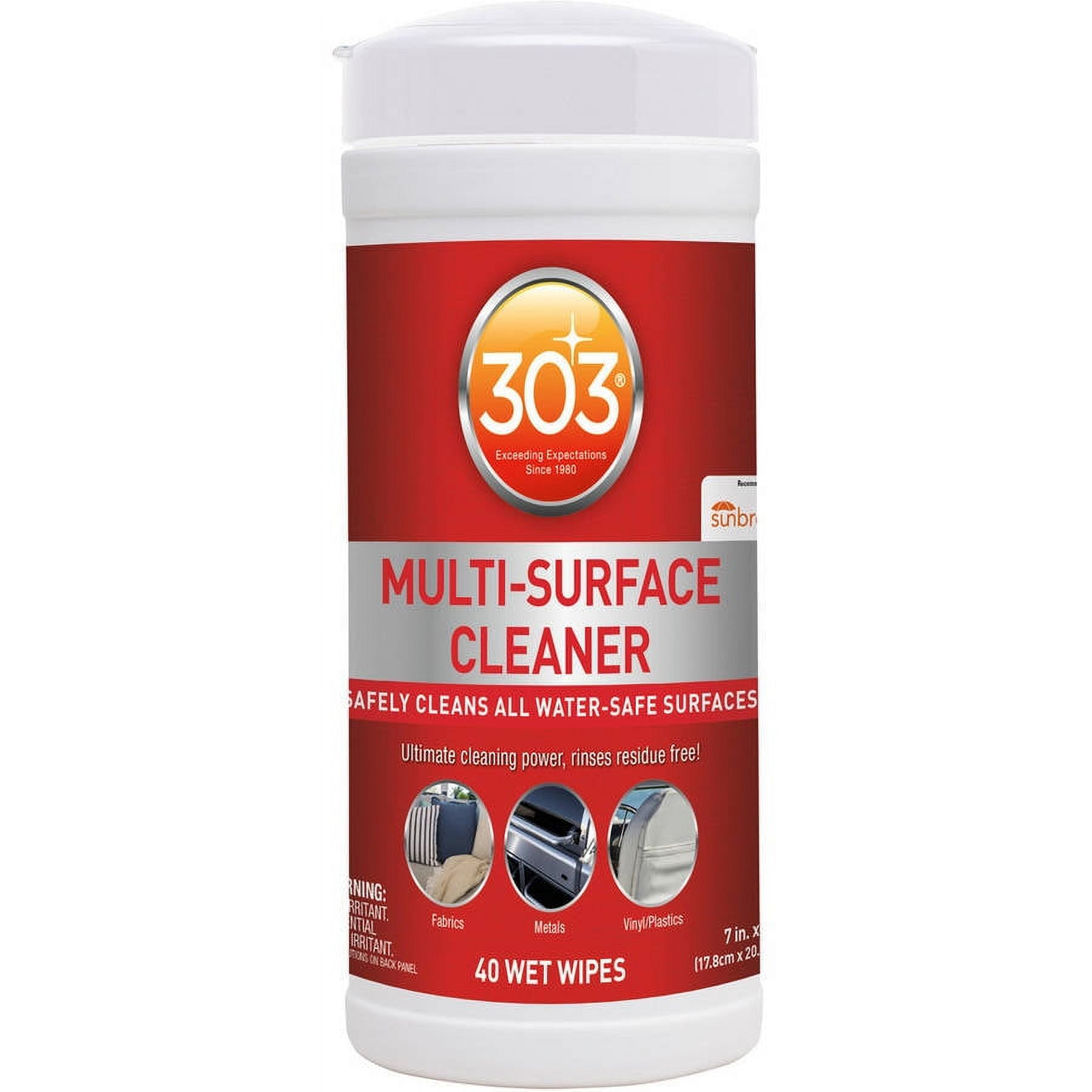 303 All Purpose Cleaner Wipes for Fabrics, Metals, Vinyl, and Plastic ...