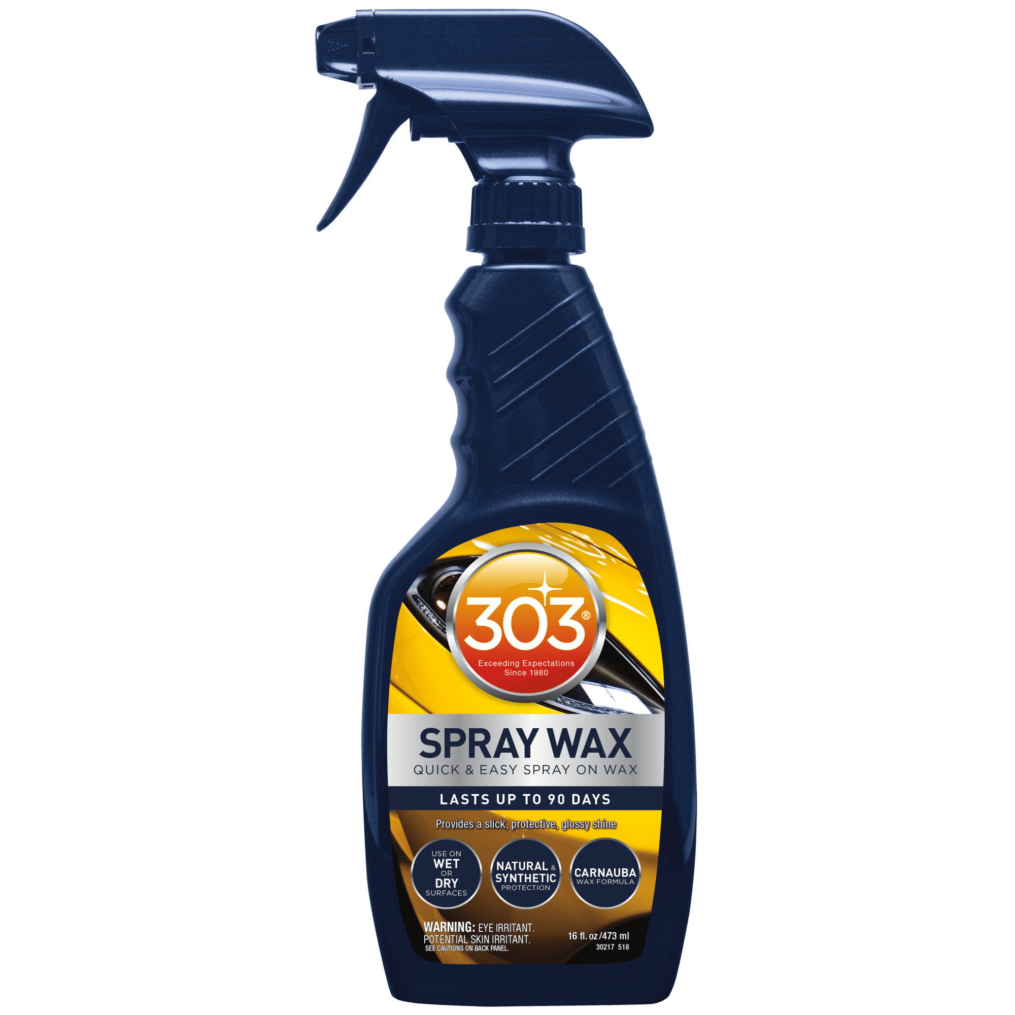 303 Automotive Fastest Spray Wax Shine, UV Protection, Removes Spots ...