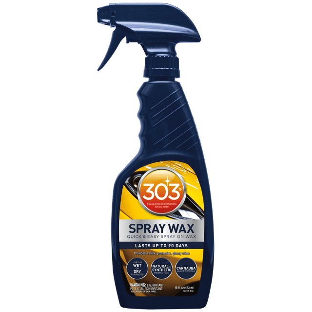 303 Automotive Fastest Spray Wax Shine, UV Protection, Removes Spots ...