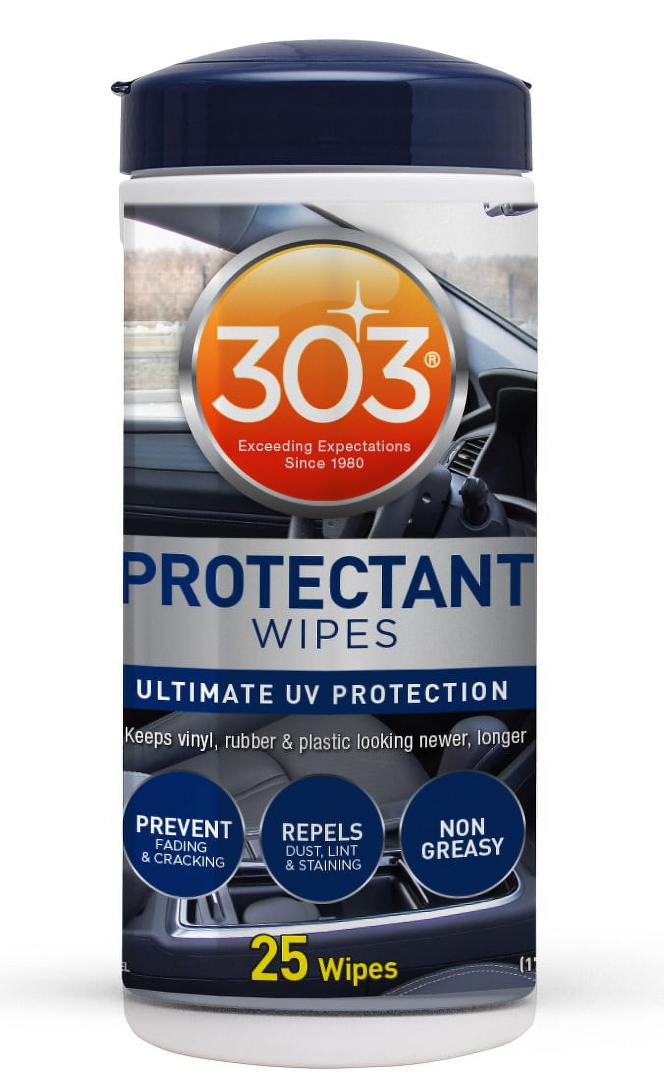 303 Products 30397303 Auto Protectant Wipes - 25 Count - Walmart.com