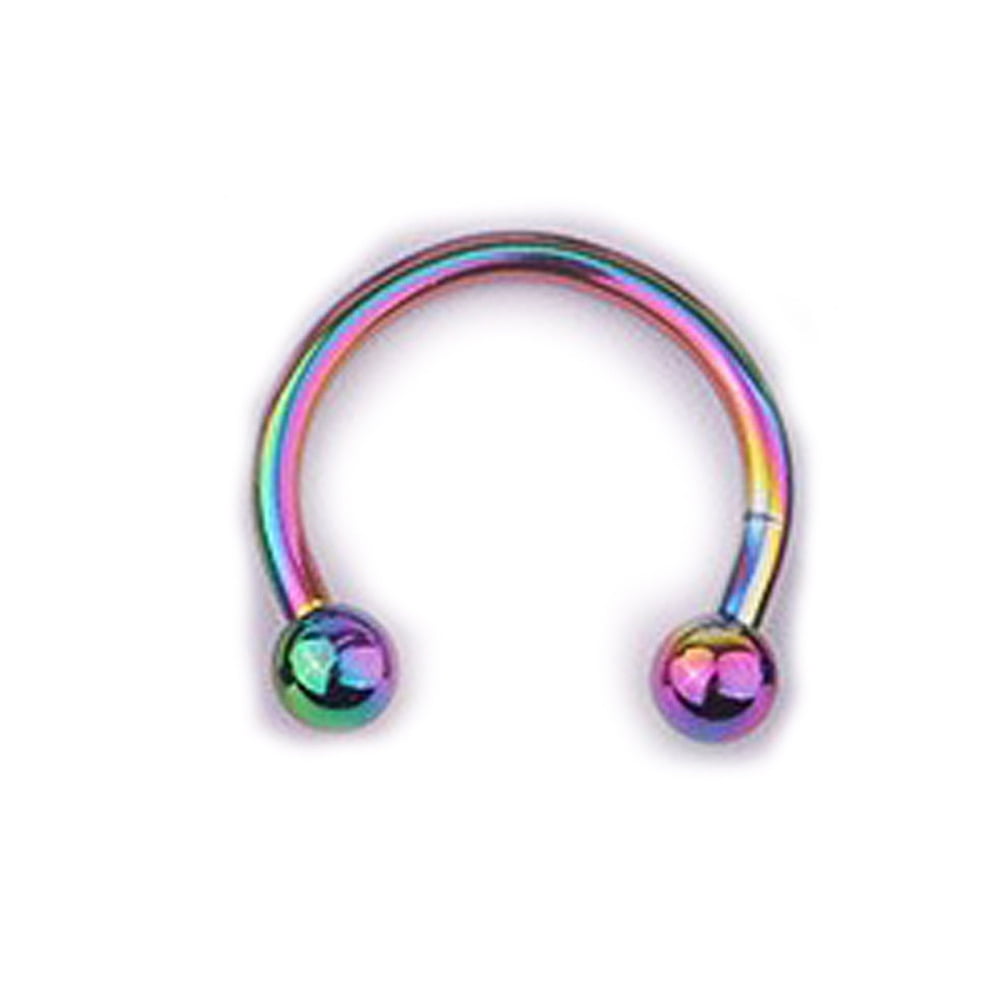 303 Stainless Steel Circular/Horseshoe Barbell Nose Rings Nose Piercing ...