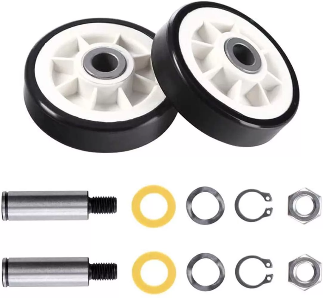 303373K Dryer Roller Wheel Drum Support Kit Maytag 12001541,312948 2 ...