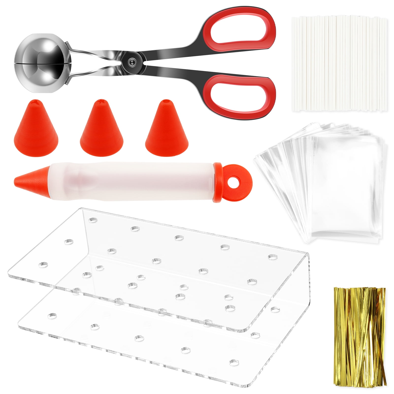 303Pcs Cake Pop Kit Reusable Cake Pop Mold Set Fun Cake Pop Maker Kit ...