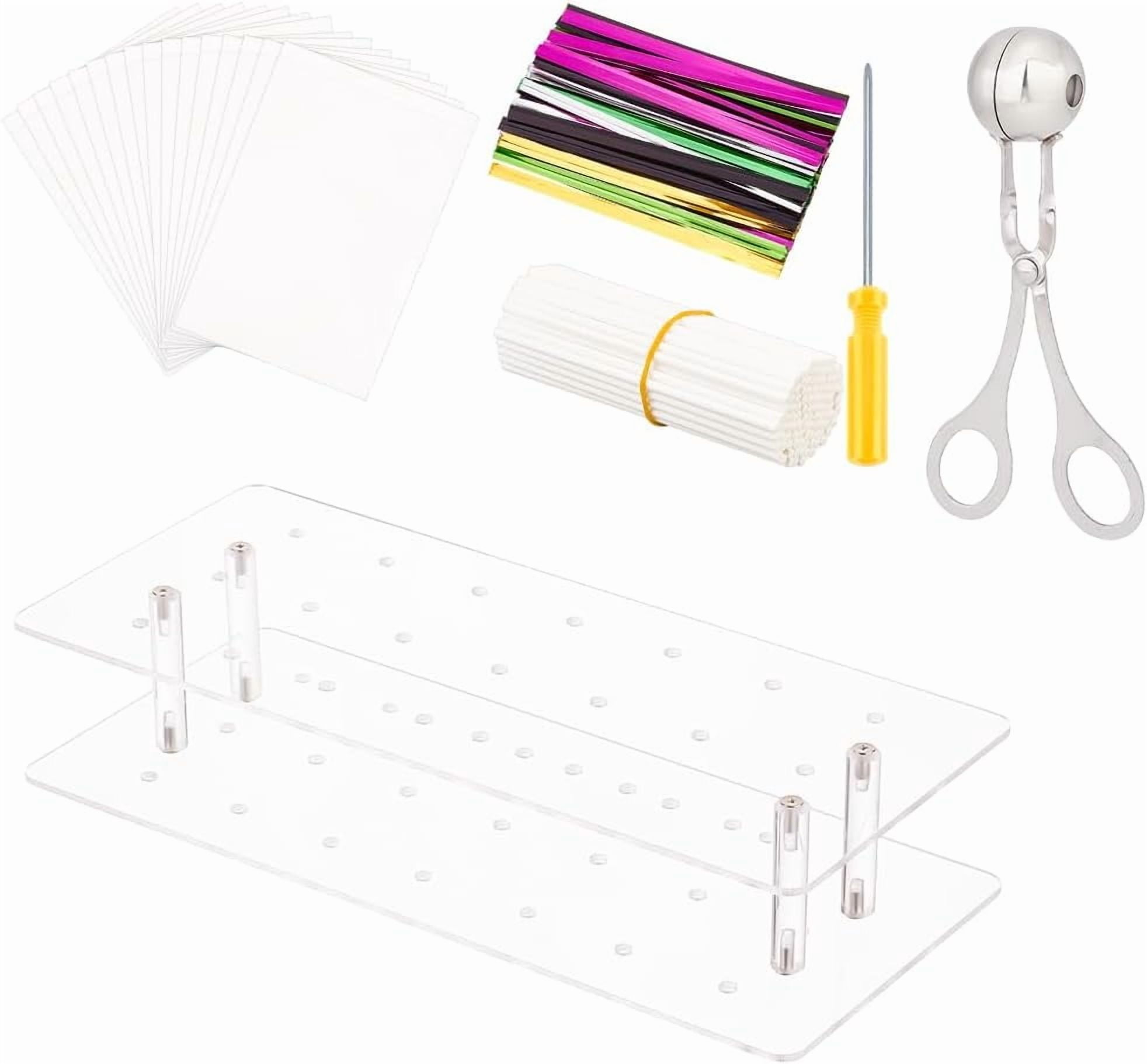 303pcs Candy Pop Maker Kit Including Acrylic Cake Pop Stand Meat Baller ...