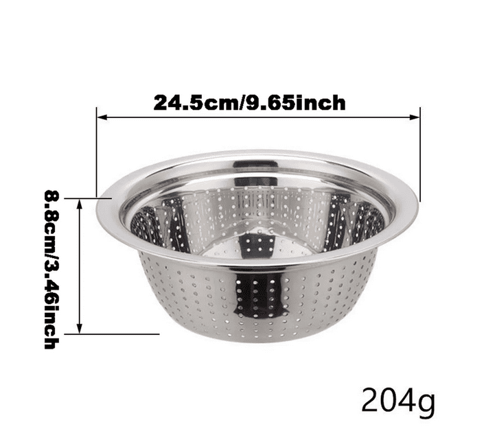 304 Food Grade Stainless Steel Basin, Thickened Vegetable Washing Basin ...